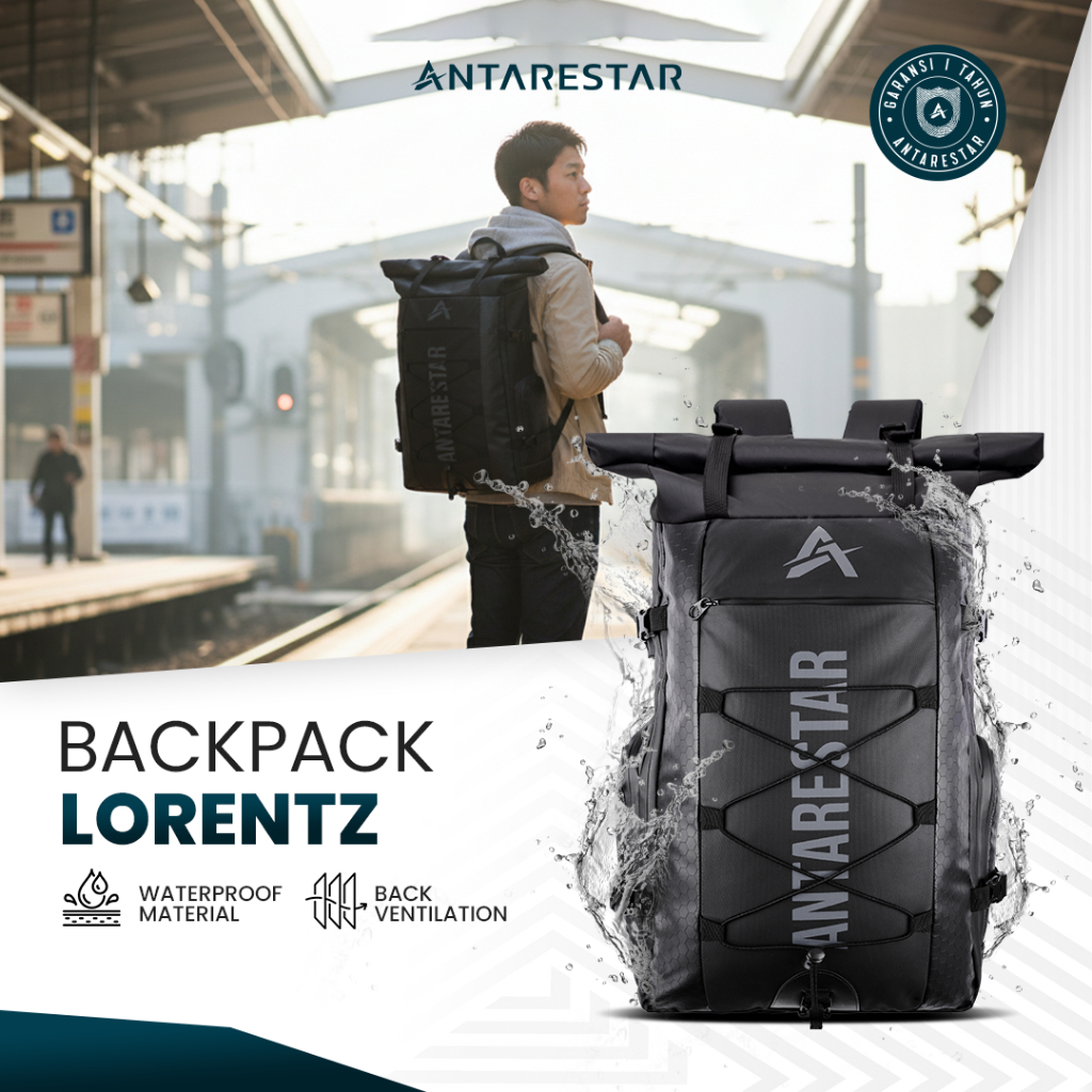 Jual ANTARESTAR Official - BACKPACK LORENTZ TAS LAPTOP WATERPROOF TAS ...