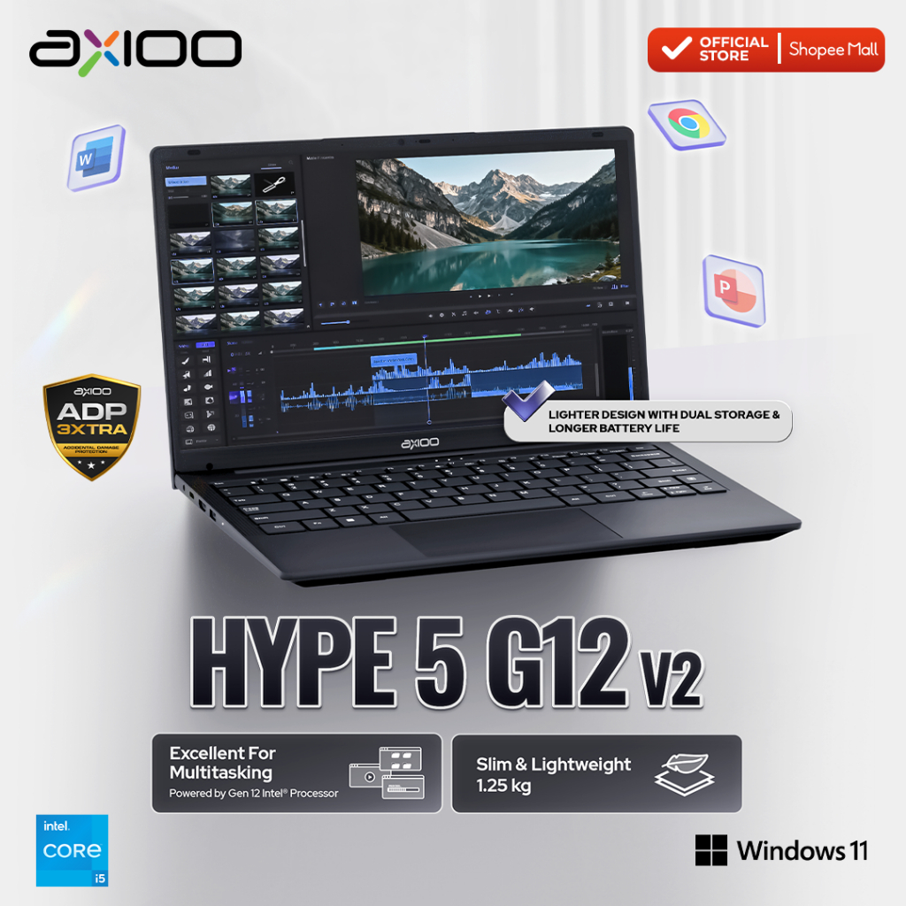 Jual Axioo Laptop Hype 5 G12 V2 i5-1235U/8GB/256GB/FHD IPS - Windows 11 ...