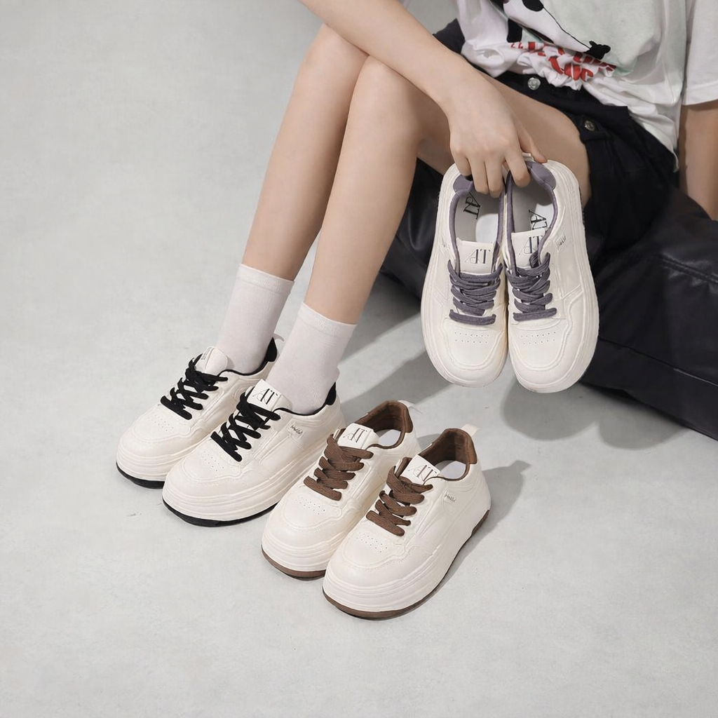 Jual Sepatu Viral Unisex Cewek Cowok Trendy Korean Style Sepatu Basket ...