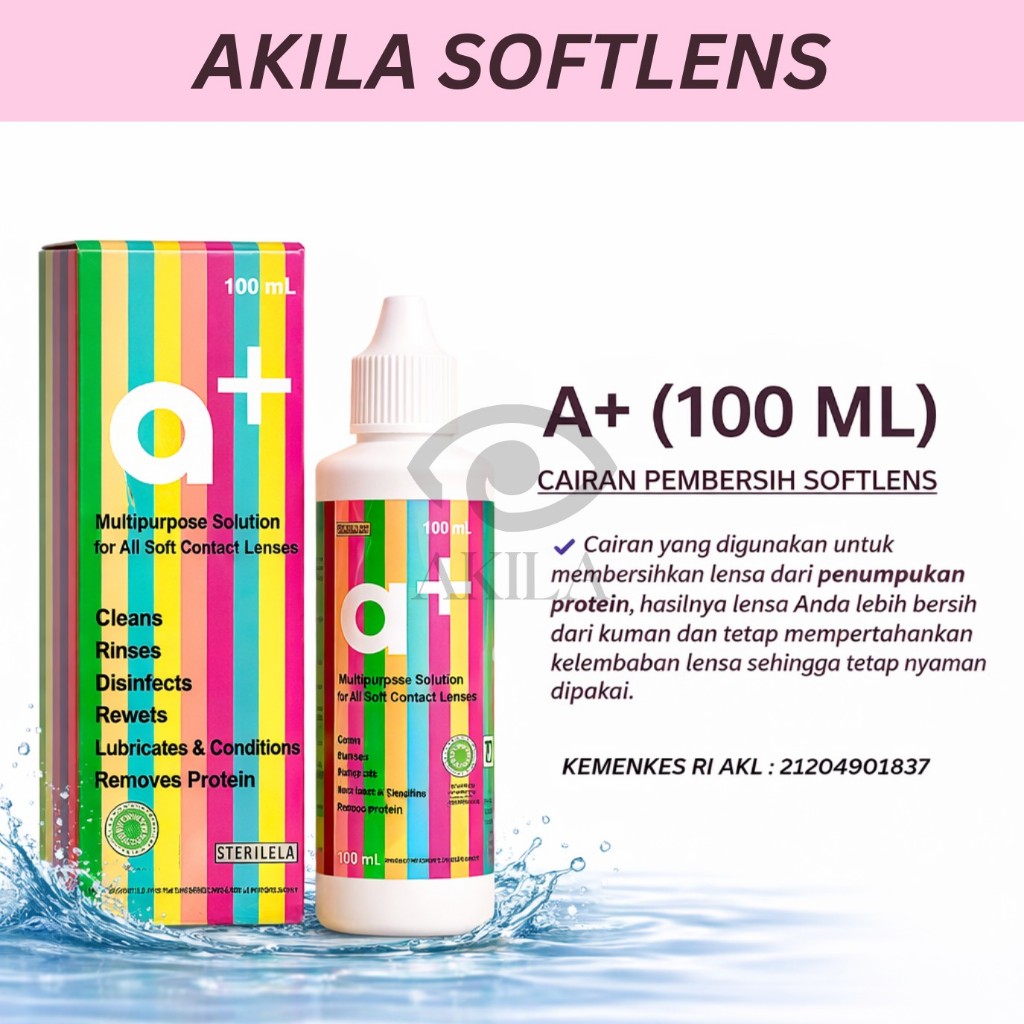 Jual CAIRAN SOFTLENS A+ 100 ML / AIR SOFLENS A+ 100ML / SOLUTION ...