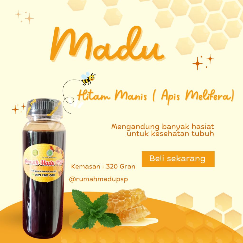 Jual Rumah Madu Psp - Madu Hitam ( Apis Melifera ) Akasia Carpa 320 ...