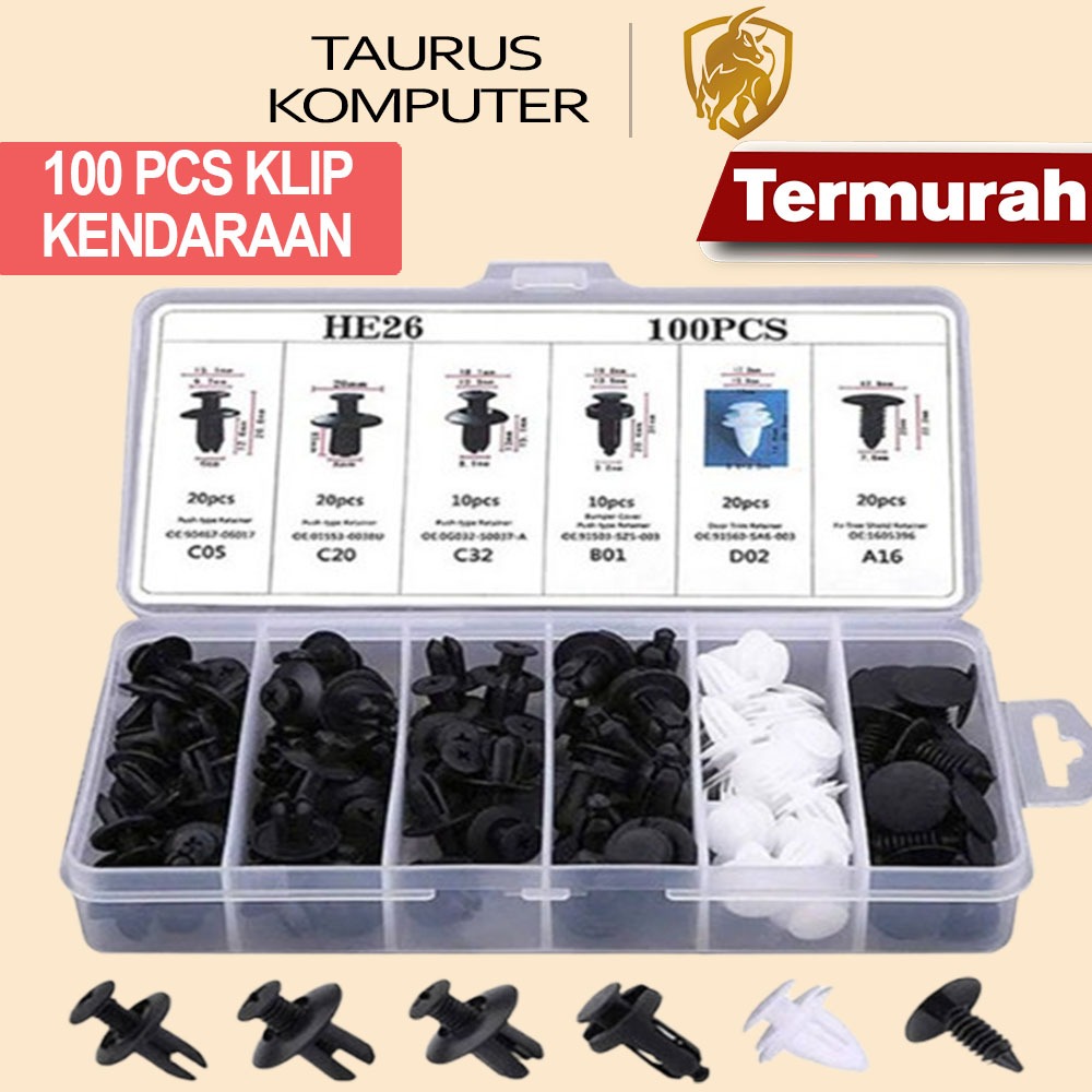 Jual Baut Rivet/Universal Klip Bumper Baut/Baut Rivet Mobil/100PCS/baut ...