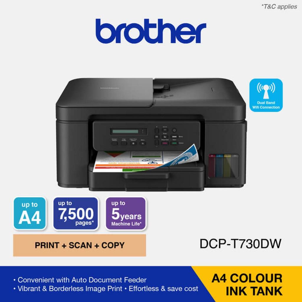 Jual Brother Printer Ink Tank DCP-T730DW A4 WiFi - All In One (Print ...