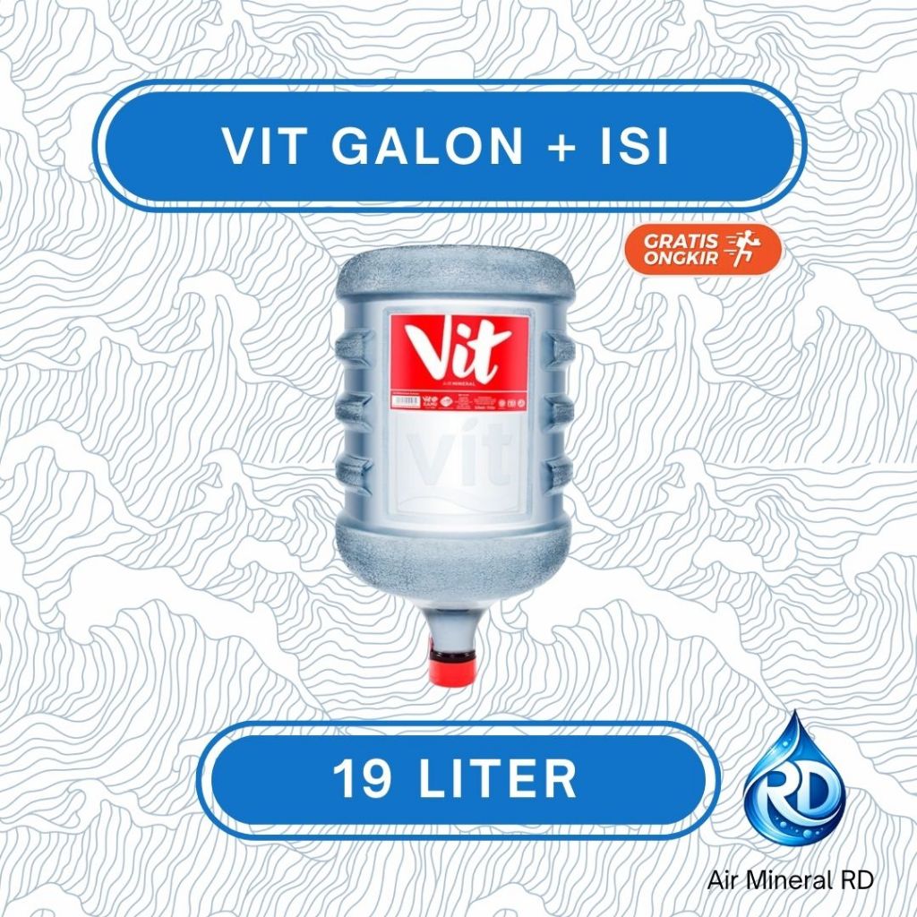 Jual RD - Galon VIT - Isi 19 Liter - Air Minum Mineral Galon | Shopee ...