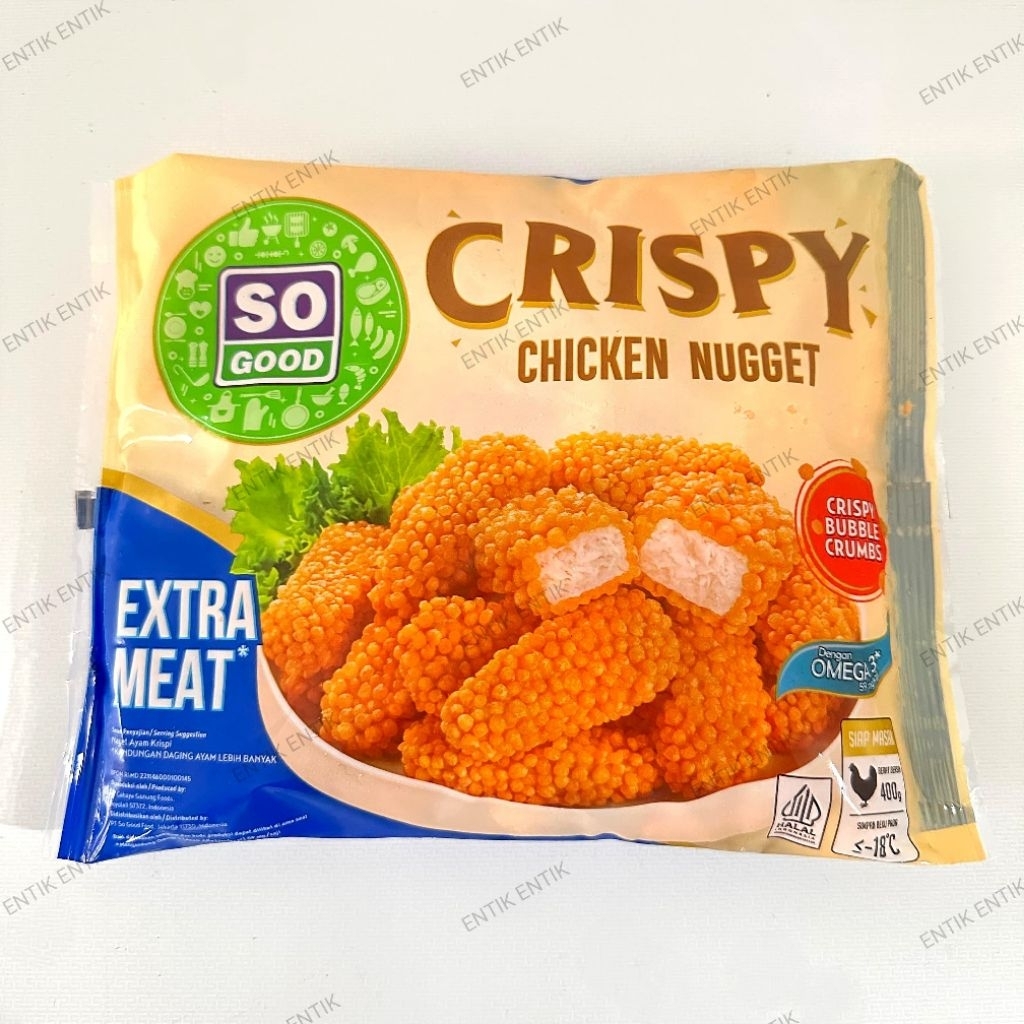 Jual Sogood Crispy Chicken Nugget Bubble Crumbs So Good 400gr | Shopee ...