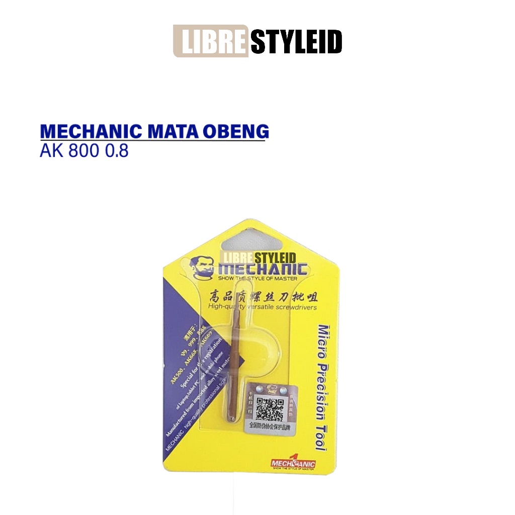 Jual MECHANIC MATA OBENG AK 800 0.8 - MATA SCREWDRIVER BINTANG 0.8 ...