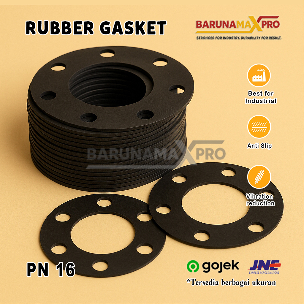 Jual Gasket karet / Flange karet / Rubber Gasket PN 16 (PAKAI LUBANG ...