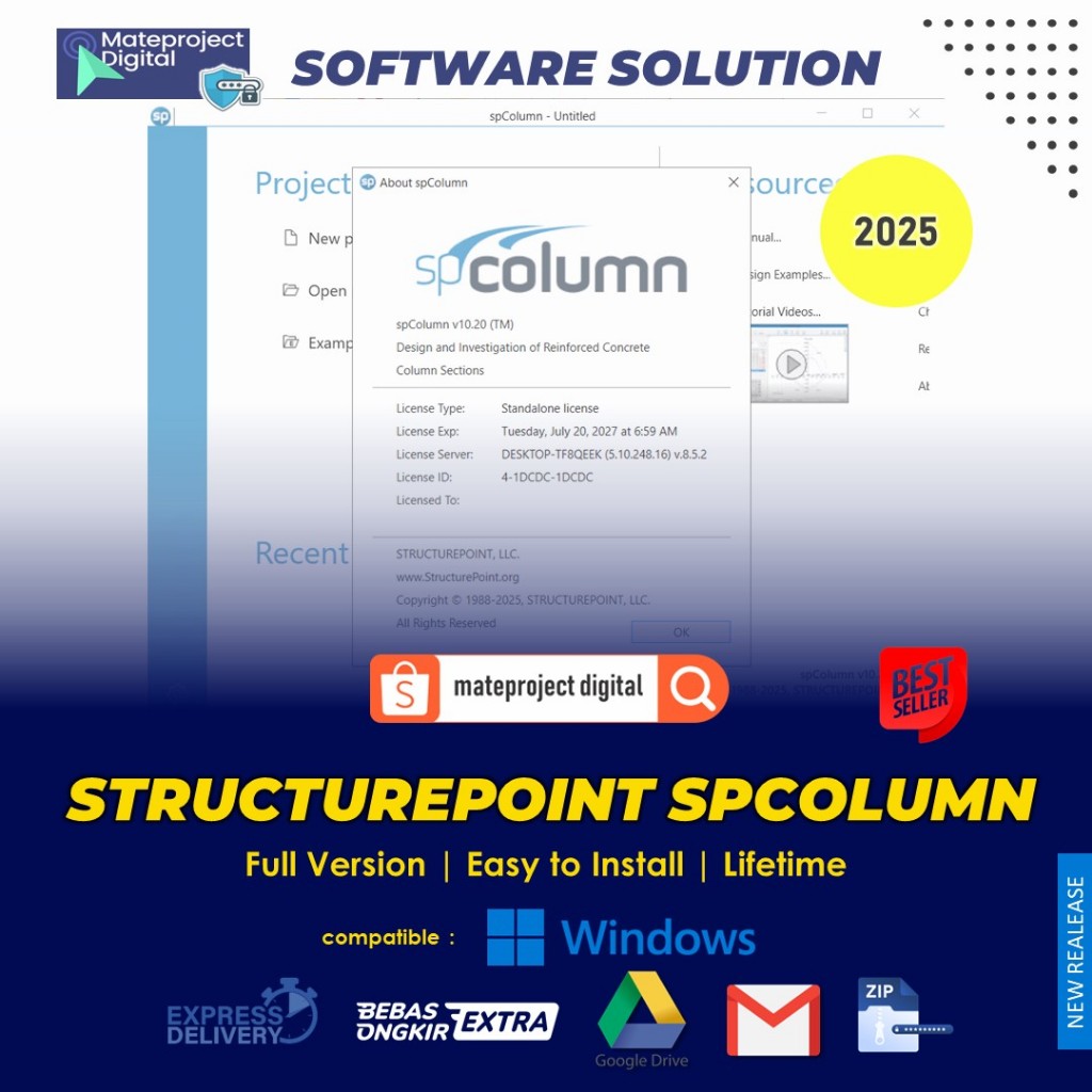 Jual StructurePoint spColumn 10 Full Software Analisis dan Desain ...