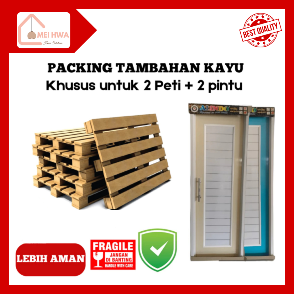 Jual PENAMBAHAN PACKING PETI KAYU UNTUK DUA (2) PINTU | Shopee Indonesia