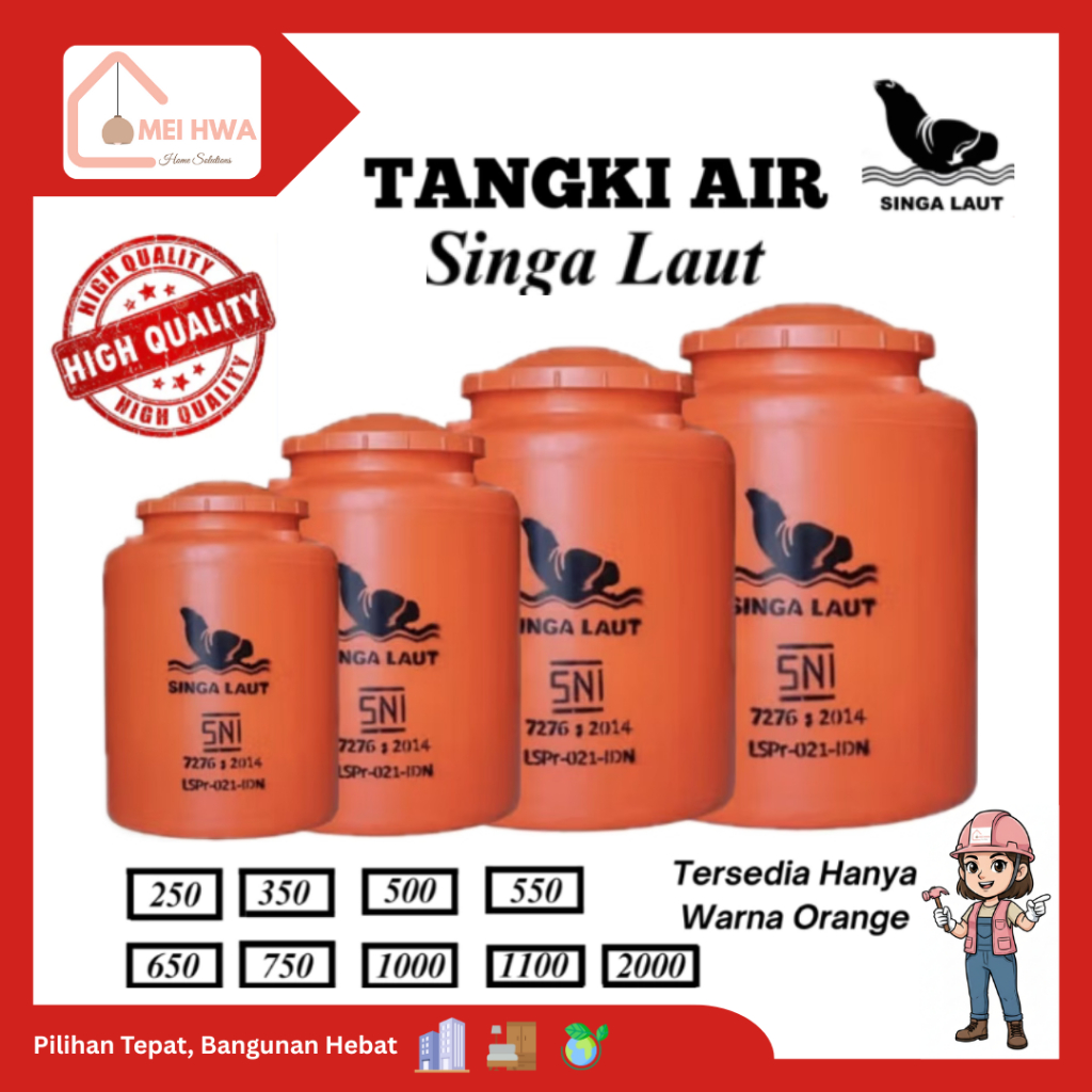 Jual TANGKI AIR / TANDON / TOREN SINGA LAUT 225 L - 2050 L | 250 - 2000 ...