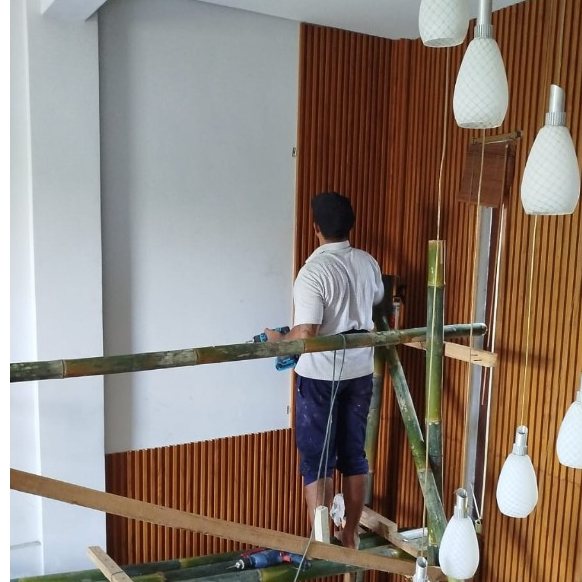 Jual Wall Panel WPC 16 x 145 cm Wallpanel PVC Woodpanel Panel Aksesoris ...