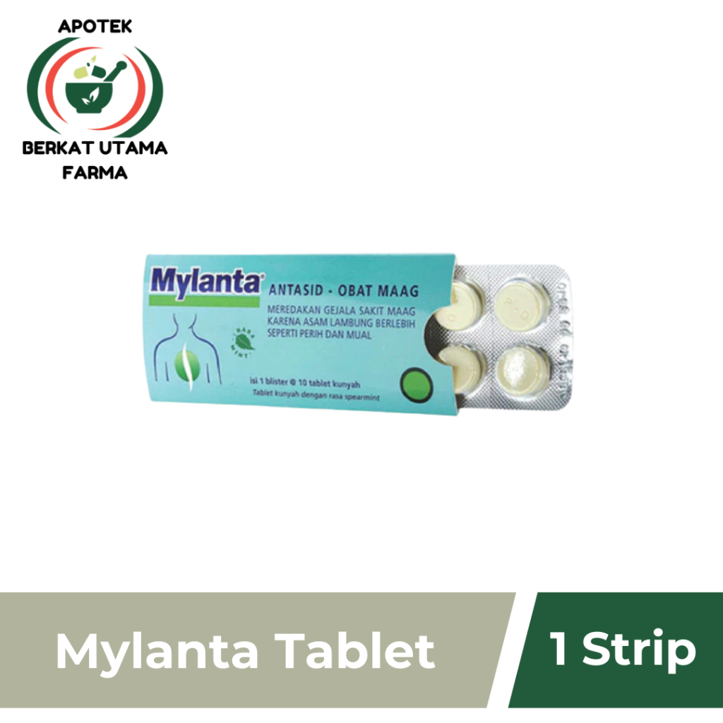 Jual Mylanta Tablet 1 Strip 10 Tablet - Menurunkan Asam Lambung ...
