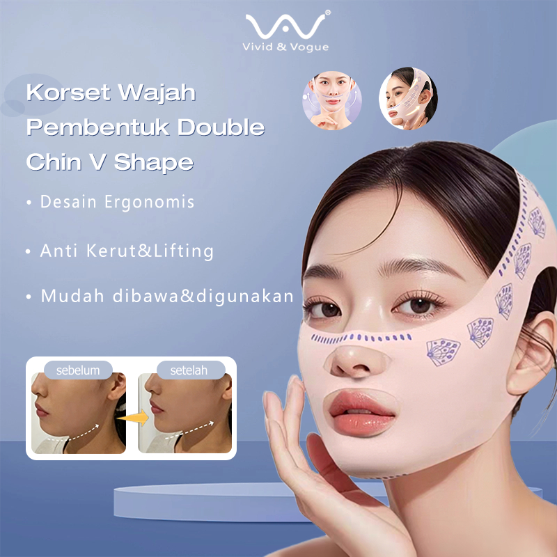 Jual Vivid&Vogue Korset Wajah V Shape Pembentuk Double Chin Penirus ...