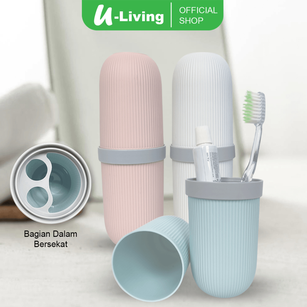 Jual U-Living Tempat Penyimpanan Sikat Gigi Odol Sisir Box Travel ...