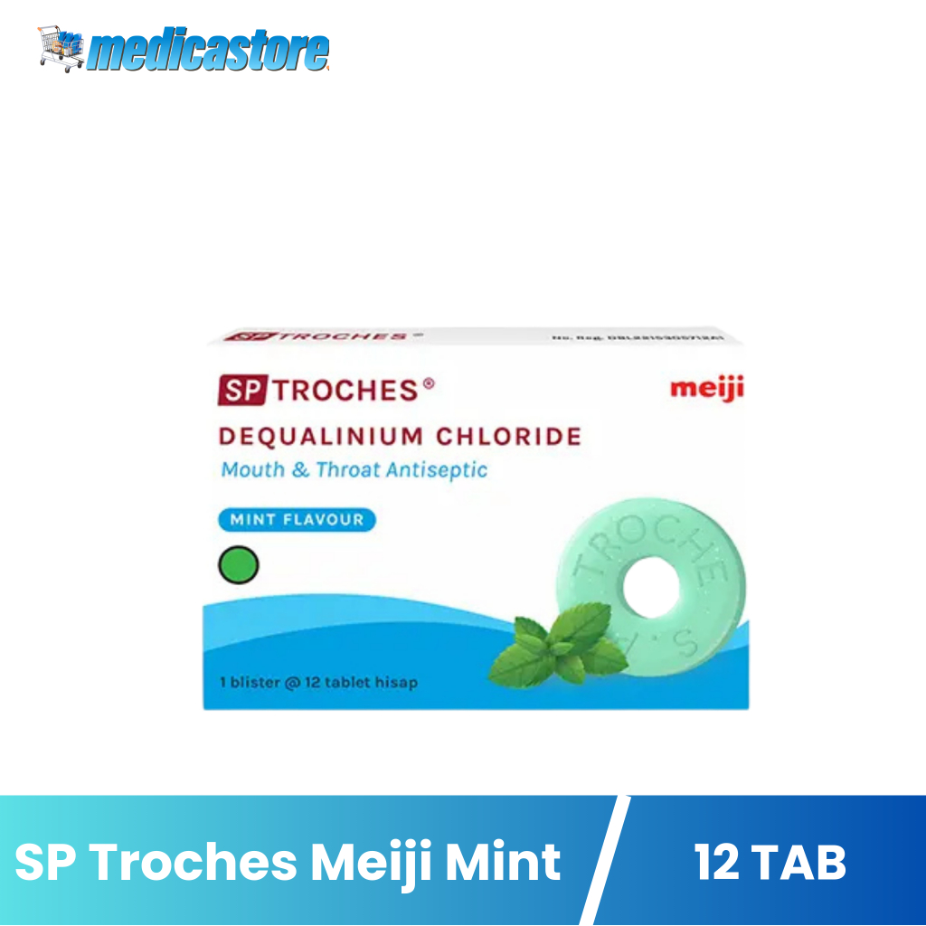 Jual SP Troches Tablet Hisap Mint 12 Tablet | Shopee Indonesia