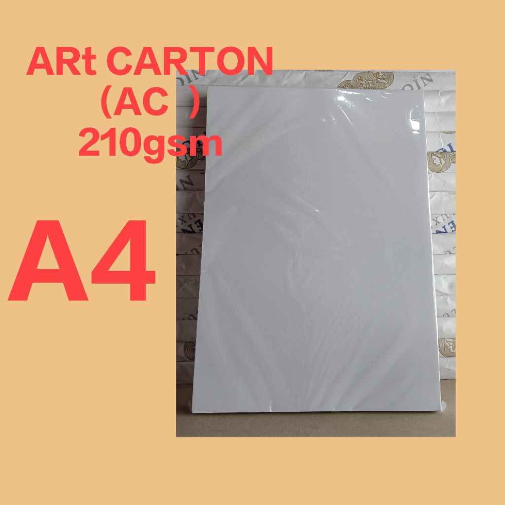 Jual Kertas ART CARTON (AC) 210gsm, uk A4 isi 50 lembar | Shopee Indonesia