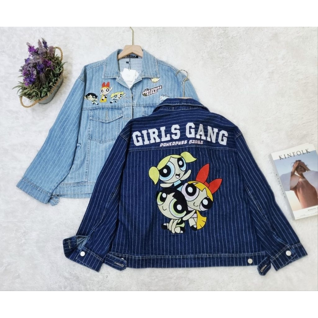 Jual jacket power fuff girl zara dewasa viral | Shopee Indonesia