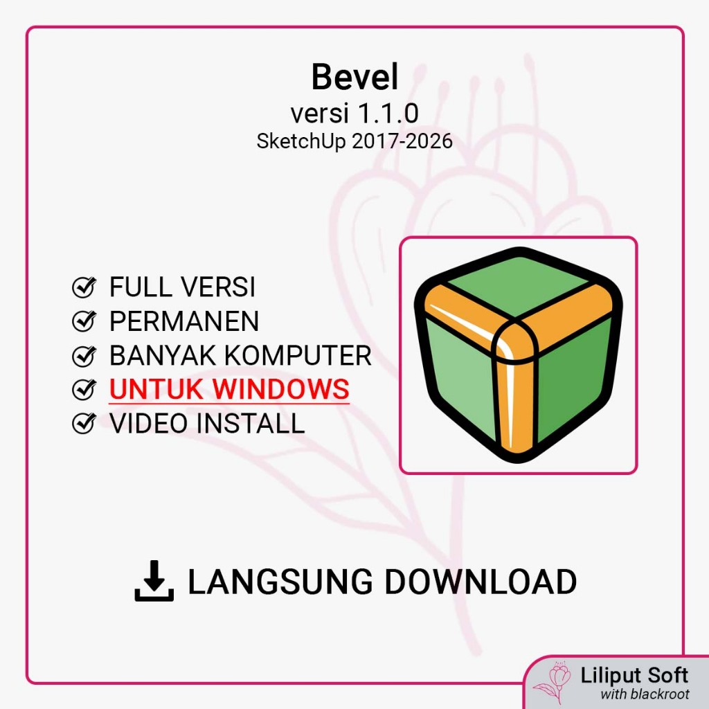 Jual Bevel v1.1.0 Plugin SketchUp Full Versi | Shopee Indonesia