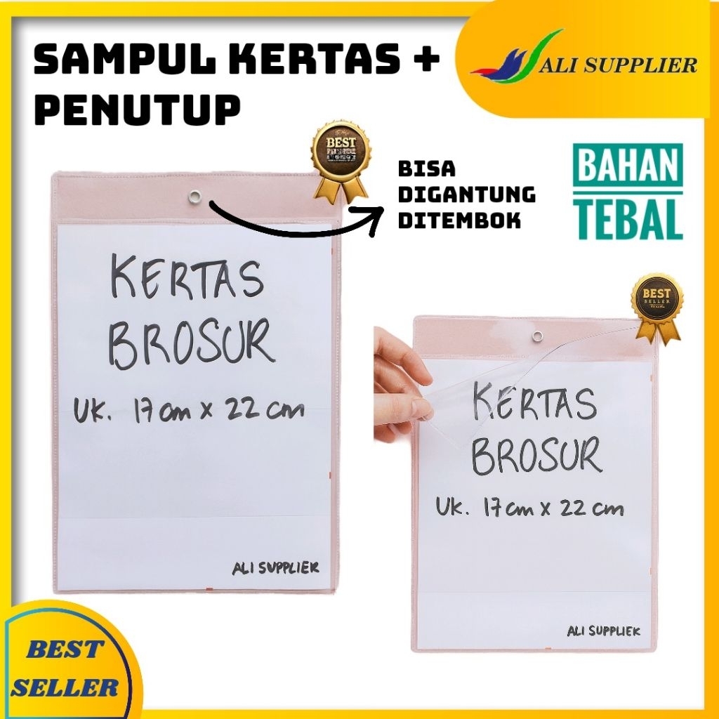 Jual Plastik Cover dokumen serbaguna buka tutup uk 18x22cm / SAMPUL ...