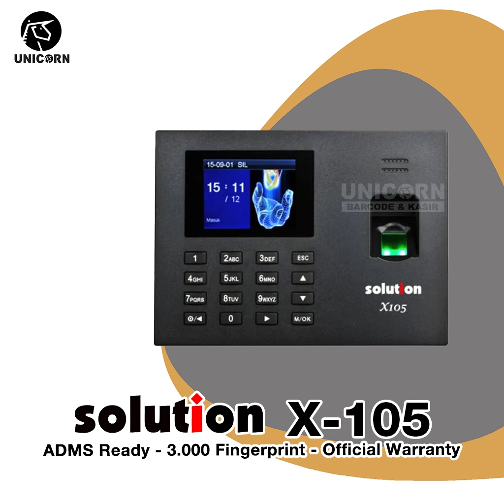 Jual Mesin Absensi Fingerprint ADMS USB LAN - Solution X105 / X-105 ...