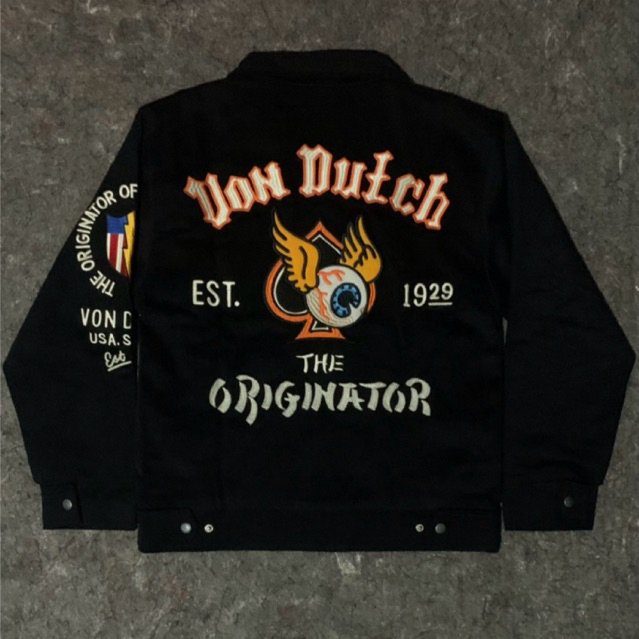 Jual Work Jacket Von Dutch 1516 Black | Shopee Indonesia