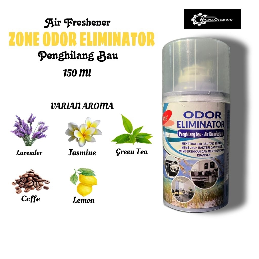 Jual zone odor eliminator 150 ml premium fogging mobil pengharum ...