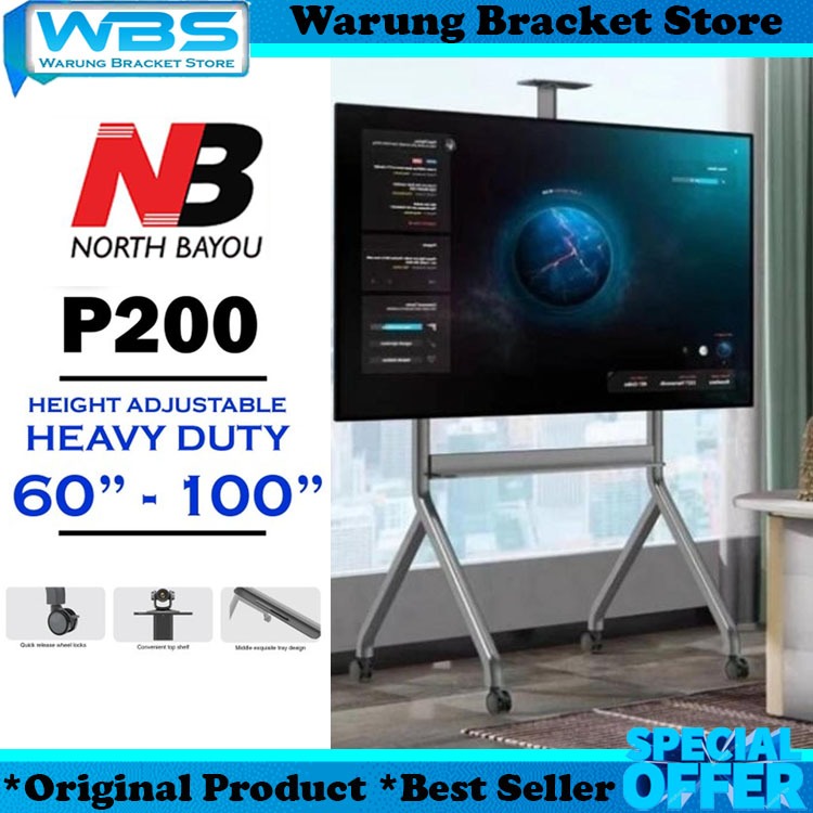 Jual Bracket Standing NB P200 Original 60 up to 100 Inch ORIGINAL ...