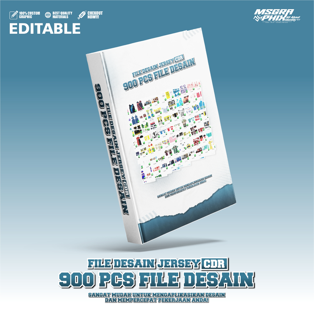 Jual FILE DESAIN JERSEY CDR. BERISI DESAIN,POLA,MOCKUP ( 900 PCS FILE ...