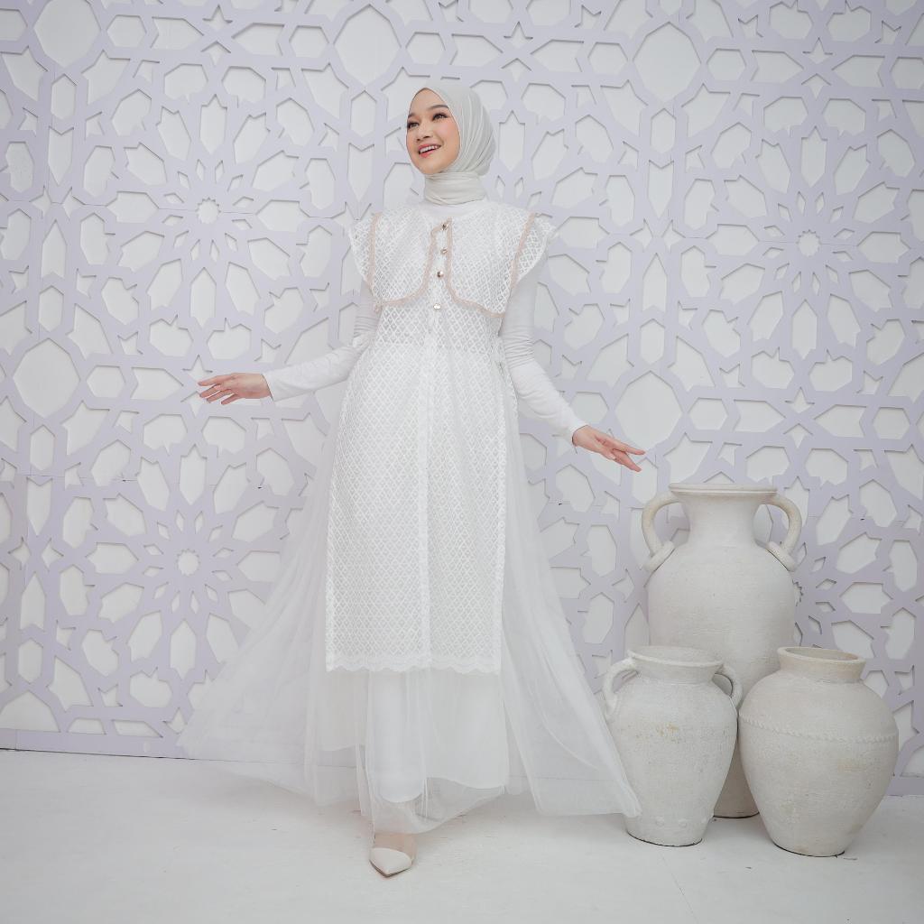 Jual BUSANA BAJU MUSLIM | Madam Set – One Set Outer Brokat & Rok Tile ...