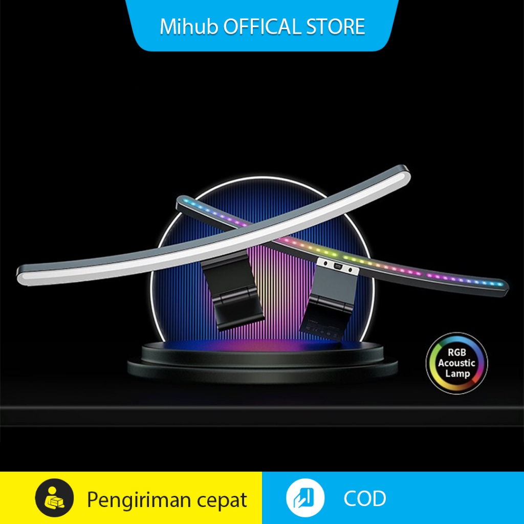 Jual lymax Lampu Gantung Monitor Lengkung Pro, RGB Sensitif Suara ...