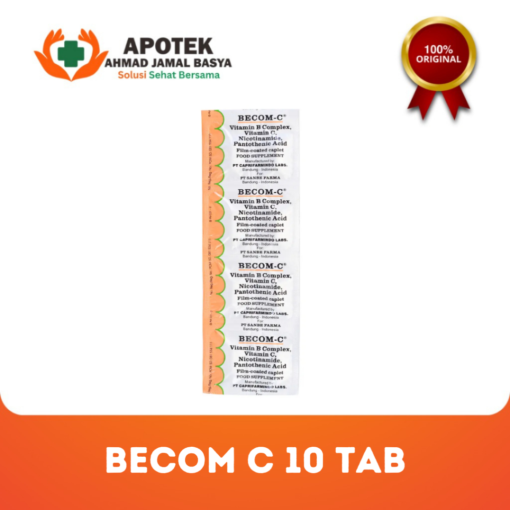 Jual Becom-C 10 Tablet - Multivitamin | Shopee Indonesia
