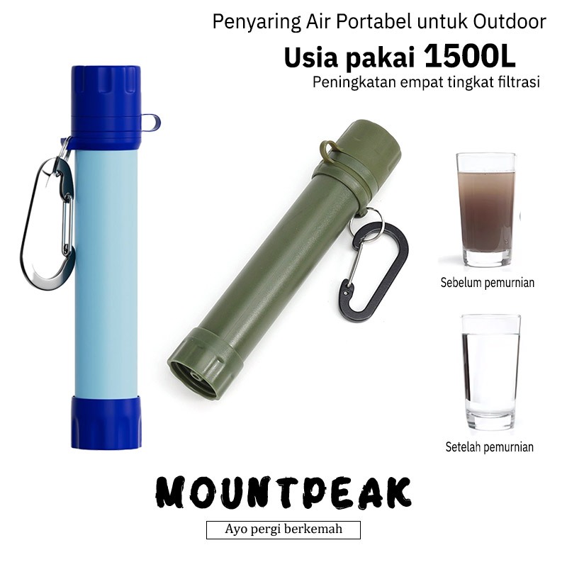 Jual camping Portable Water Filter Pemurni Filter Air Darurat Berkemah ...