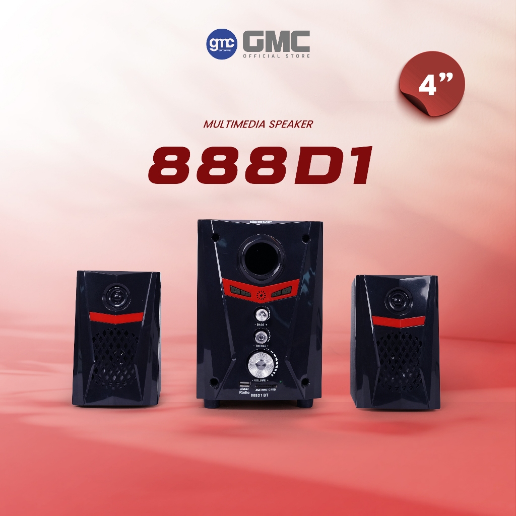 Jual GMC Speaker 888D1 - Speaker Bluetooth 35W - AV In, USB, SD Card ...