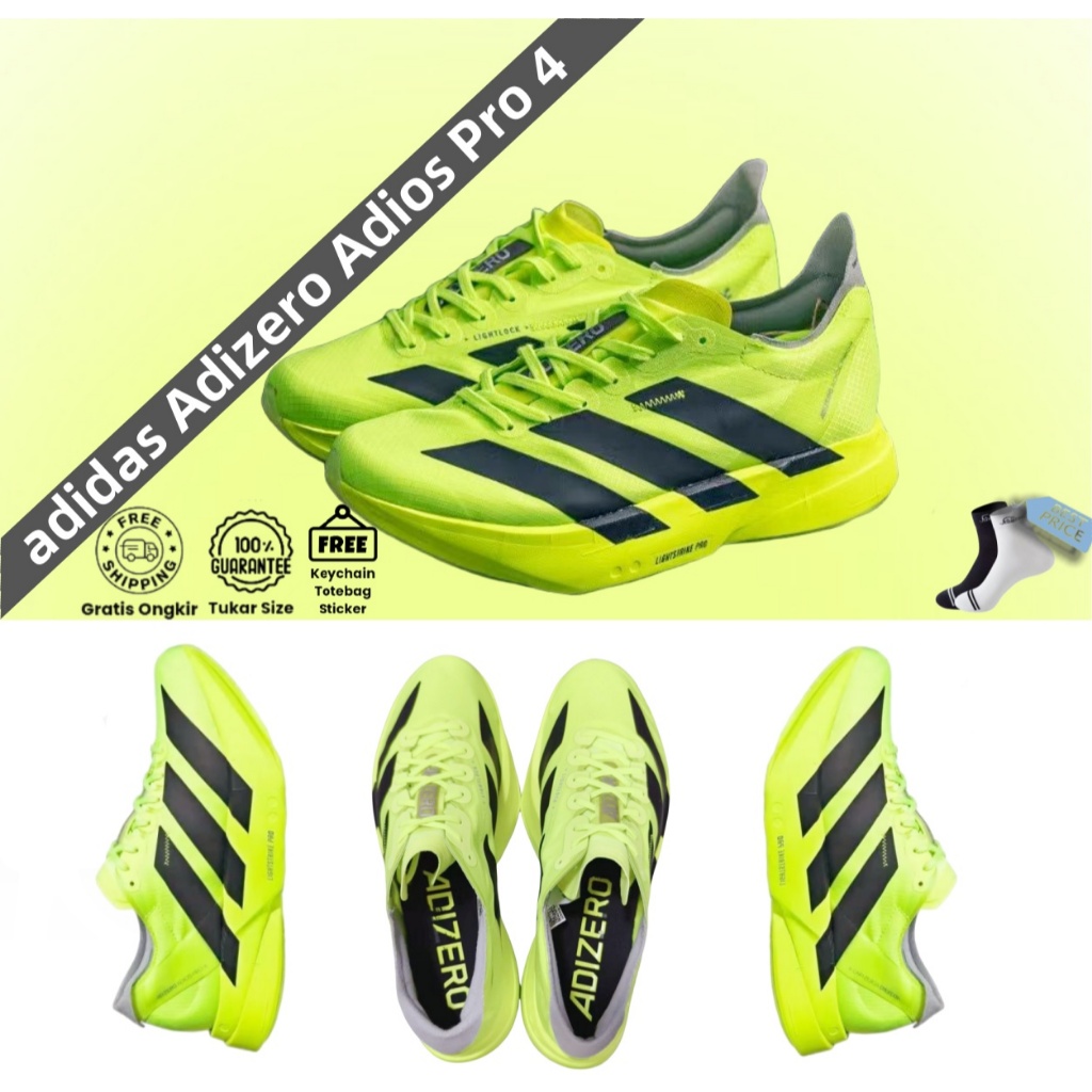 Jual Adizero Evo SL Lucid Lemon + Adizero Adios Pro 4-Nyaman, tahan ...