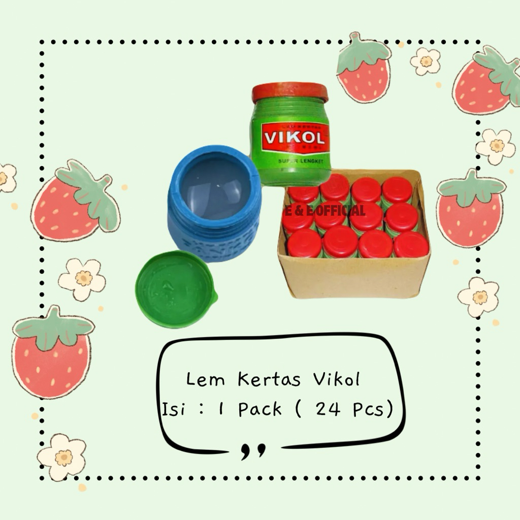 Jual [ 1 PACK ] LEM KERTAS VIKOL / LEM COCOL / LEM COLEK / LEM PRAKARYA ...