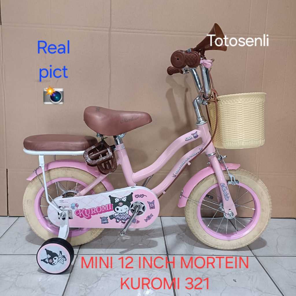 Jual sepeda anak cewek MINI 12 INCH CENTRUM 315 keranjang besi // mini ...