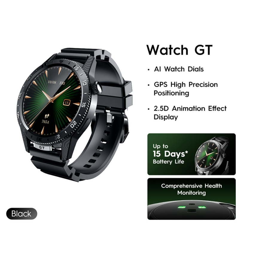 Jual Tecno Smartwatch GT AI Watch Faces | GPS High Precision ...