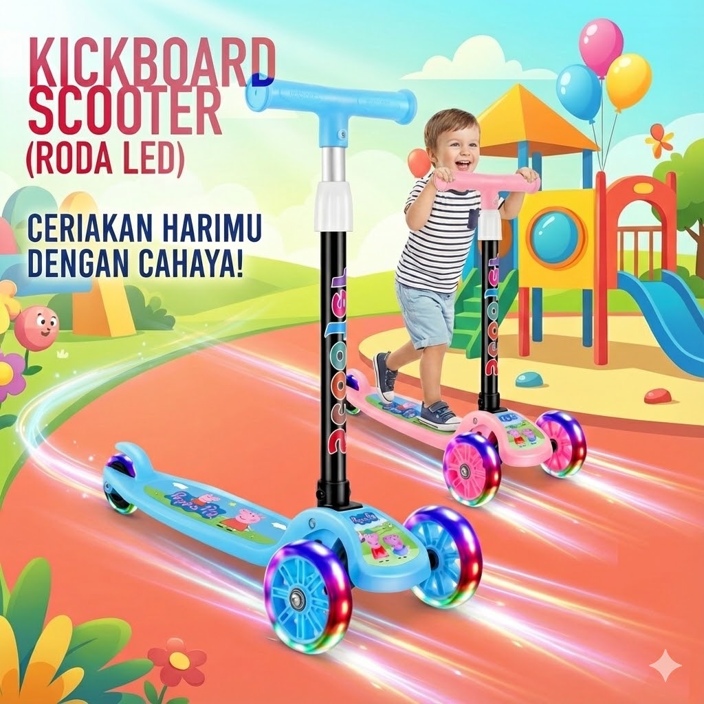 Jual KICKBOARD SCOOTER MB 183 - SKUTER ANAK - RODA 3 - OTOPED ANAK ...