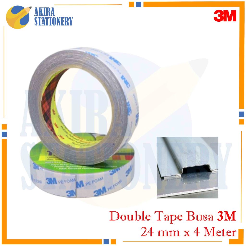 Jual Double Sided Foam Tape 3M 24 mm / Dobel Tip 2 sisi Busa / Foam ...