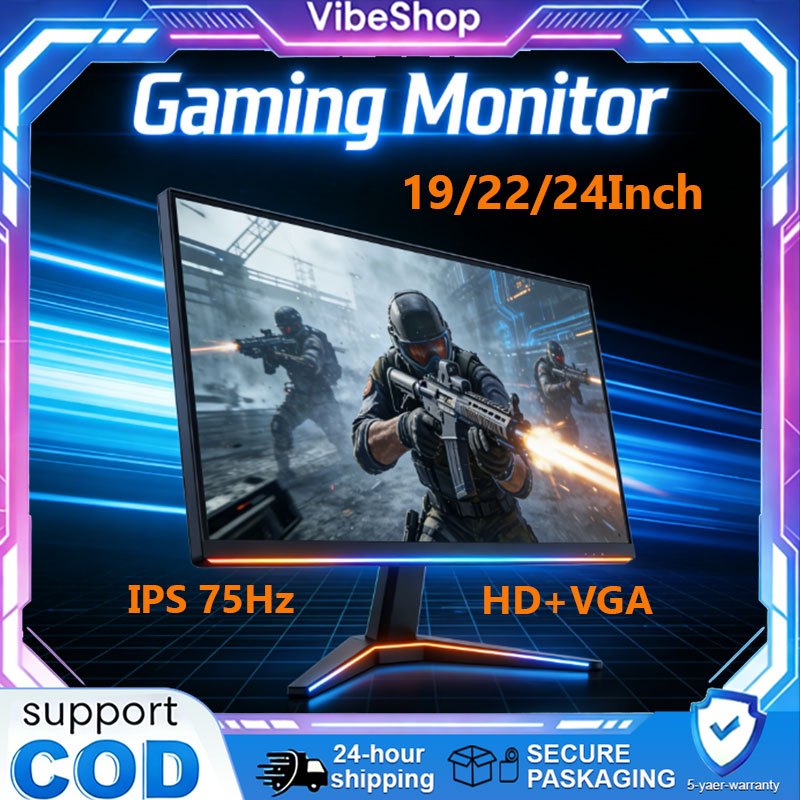 Jual Monitor IPS 75Hz HD+VGA (19"/22"/24" Inch) - Panel IPS Responsif ...