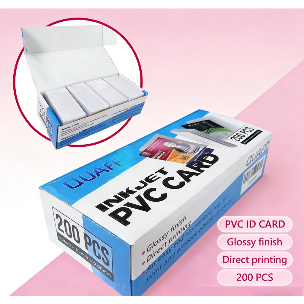 Jual QUAFF Inkjet PVC ID Card Putih 0,76mm Ukuran 8.6x5.4cm - Dapat ...