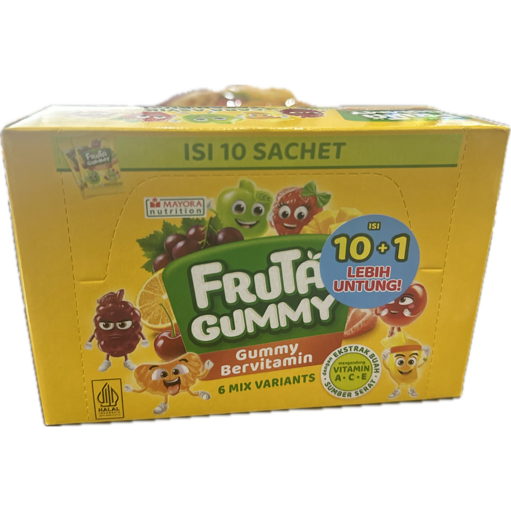 Jual FRUTA GUMMY BOX ISI 10+1 JELLY VITAMIN C JELI CEMILAN ANAK RASA ...