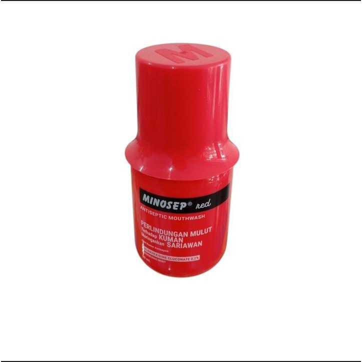 Jual Minosep Red Antiseptic Mouthwash 60 ML | Shopee Indonesia