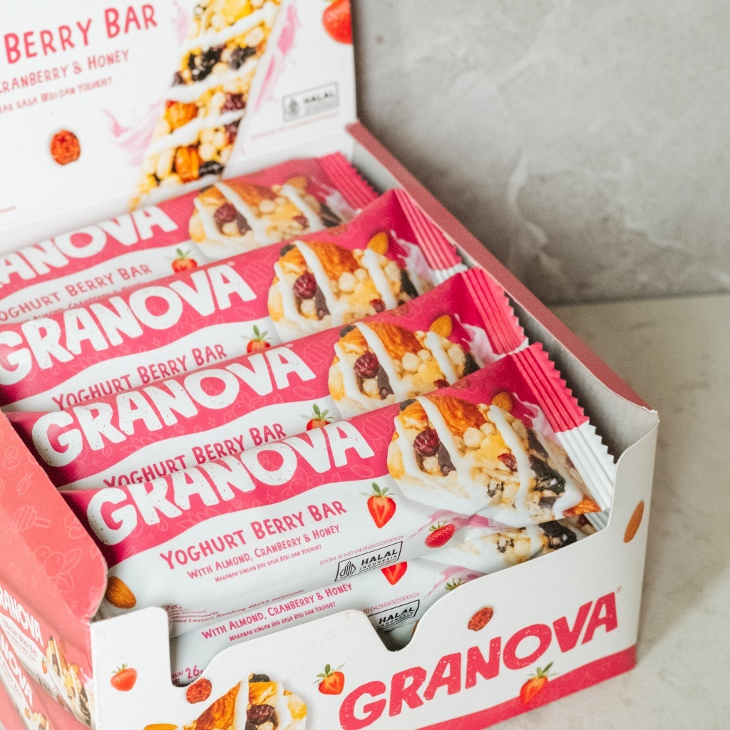 Jual Bundle 2 Box Granova - Snackbar Yoghurt Berry 26gr x 16 pc (Rasa ...