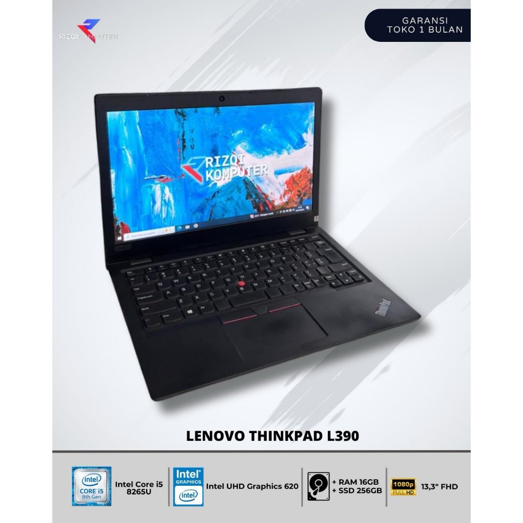 Jual Lenovo Thinkpad L390 Intel Core i5 8265U VGA Intel UHD Graphics ...