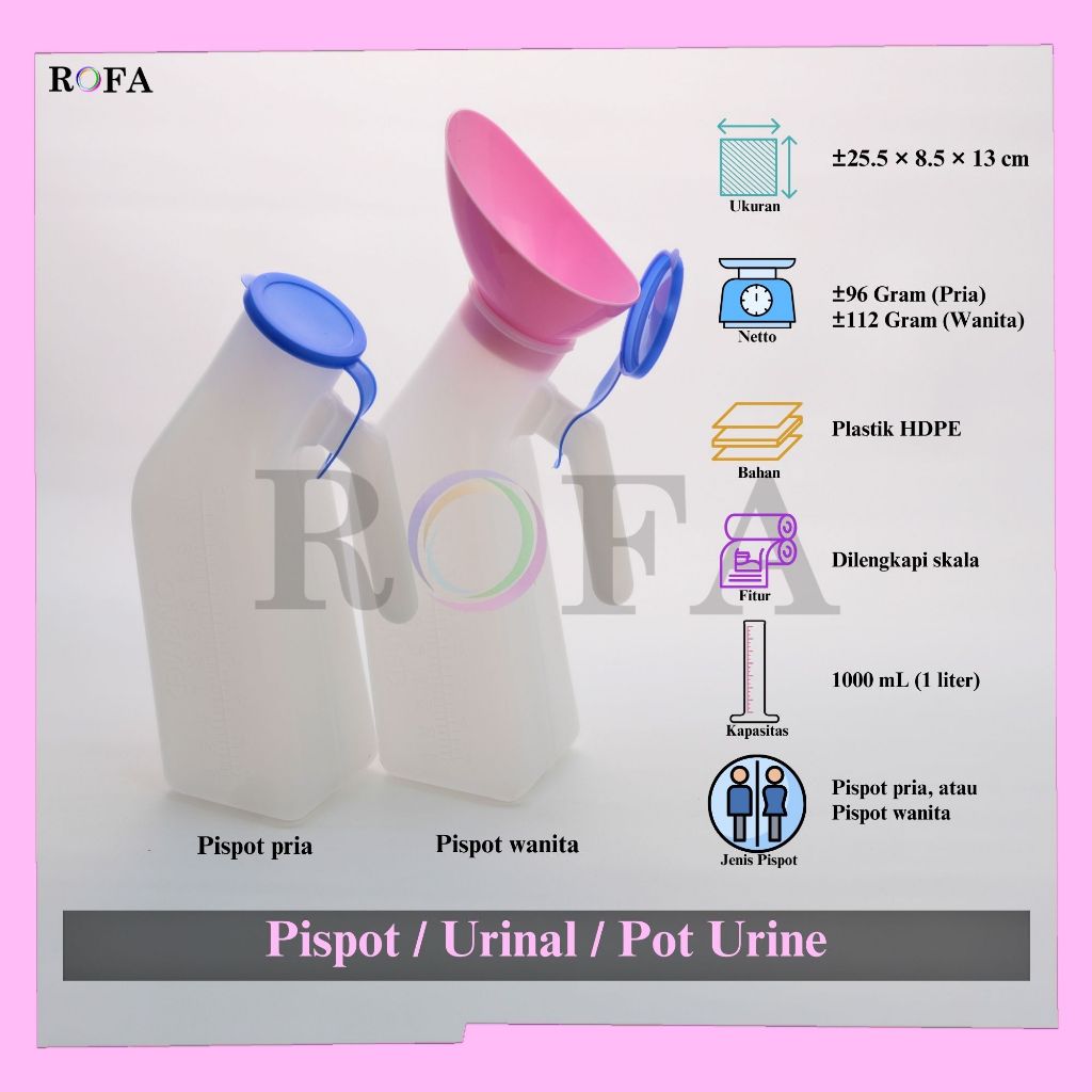Jual Pispot / Urinal / Pot Urine / Tempat Urin / Chamber Pot dengan ...
