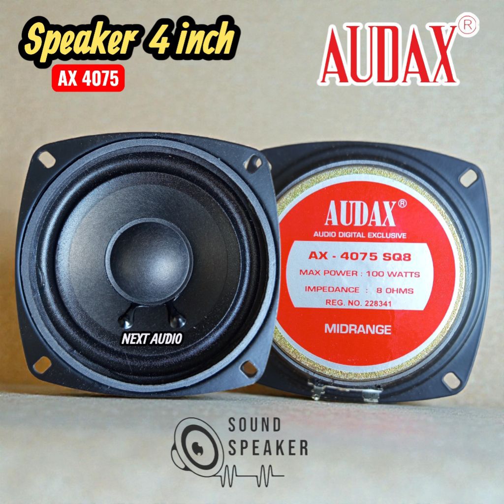 Jual Speaker Midrange 4 Inch Audax AX-4075 SQ8 - Daya 100 Watt ...