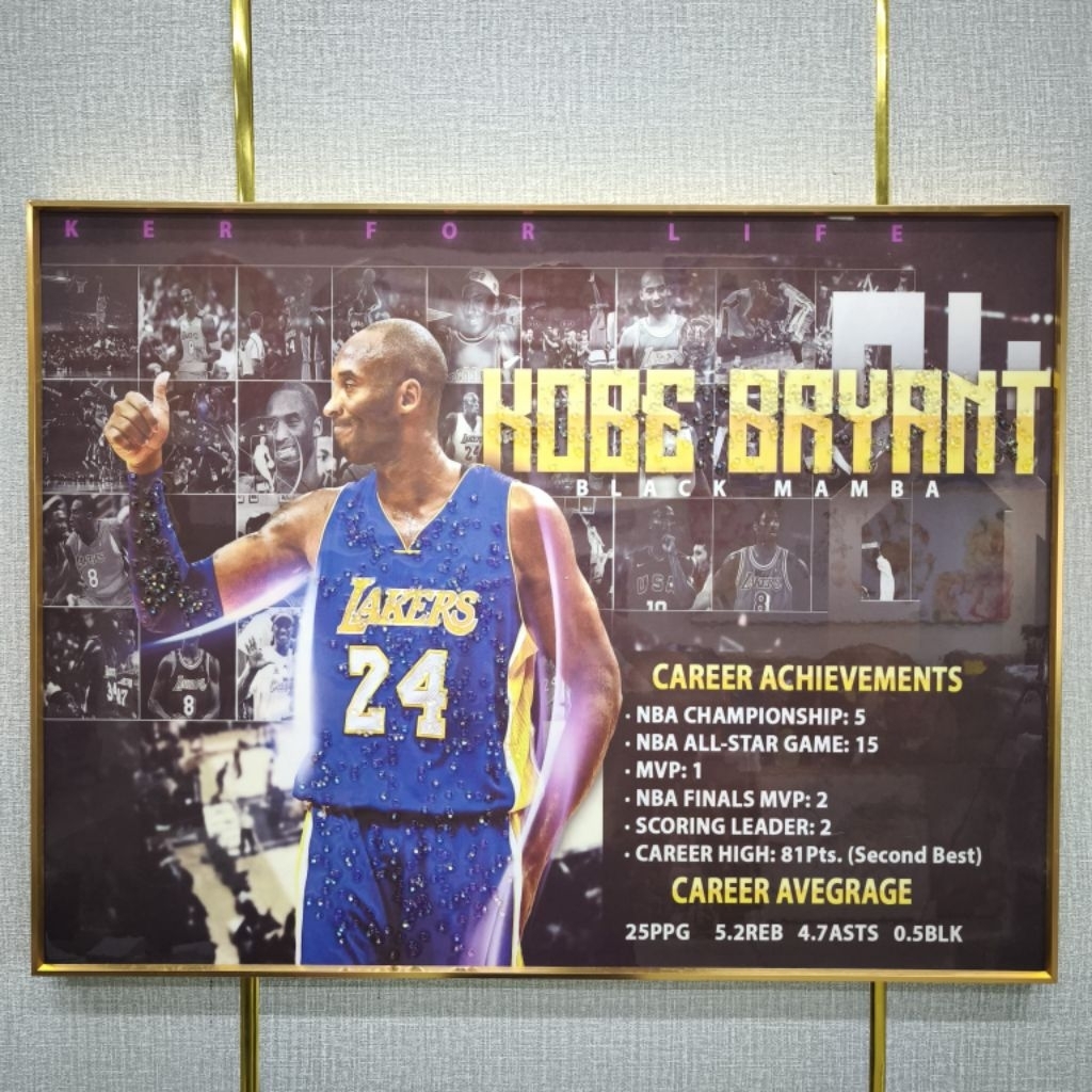 Jual Basketball Kobe Bryant 60×80cmJudul "Poster/Lukisan Kobe Bryant ...