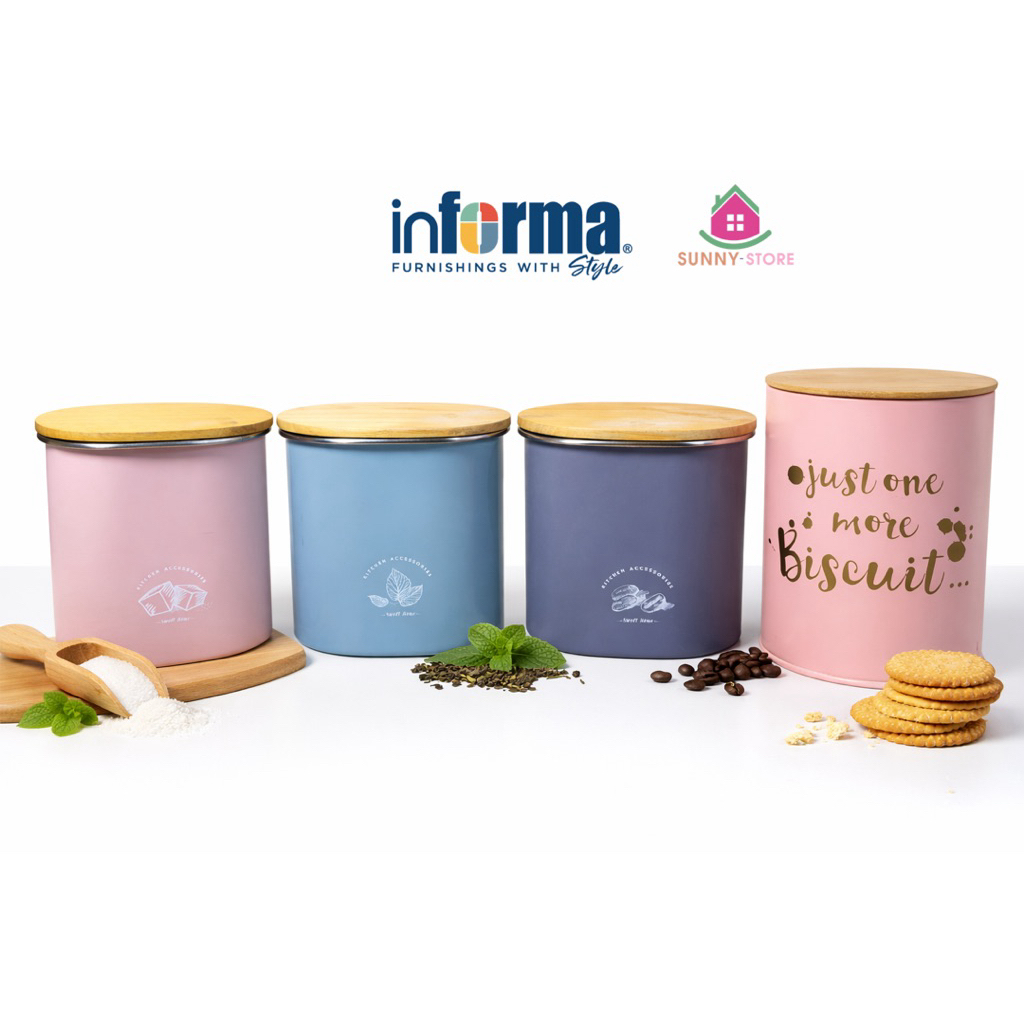 Jual SALE ! INFORMA STORAGE CANISTER SET OF 3 TOPLES AESTHETIC KEDAP ...