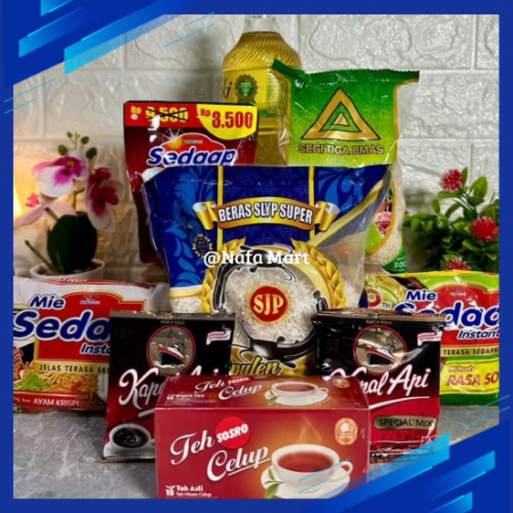 Jual |MURAH| PAKET A SEMBAKO MURAH | Beras | Minyak Goreng | Gula | Mie ...
